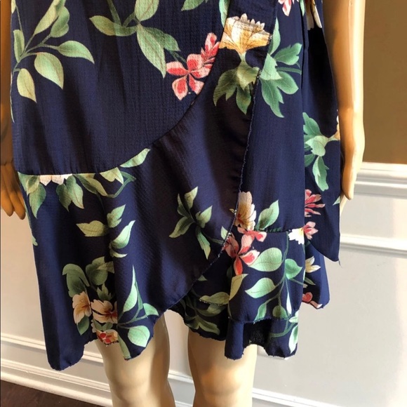 Cherry & Grace | Dresses | Sale Navy Blue Wrap Dress | Poshmark